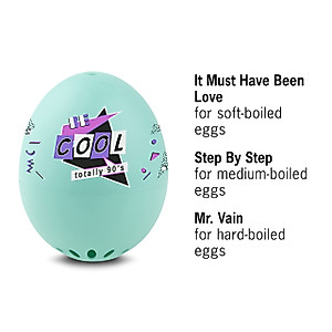 Brainstream BeepEgg Cook Perfect Soft, Medium, or Hard Boiled Favorite Tunes Singing and Floating Egg Timer, The 90's
