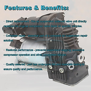 Ensun 2113200158 Air Suspension Control Valve Block Air Supply replacement for Mercedes CLS500 CLS550 E320 E350 E500 E55 E63 AMG