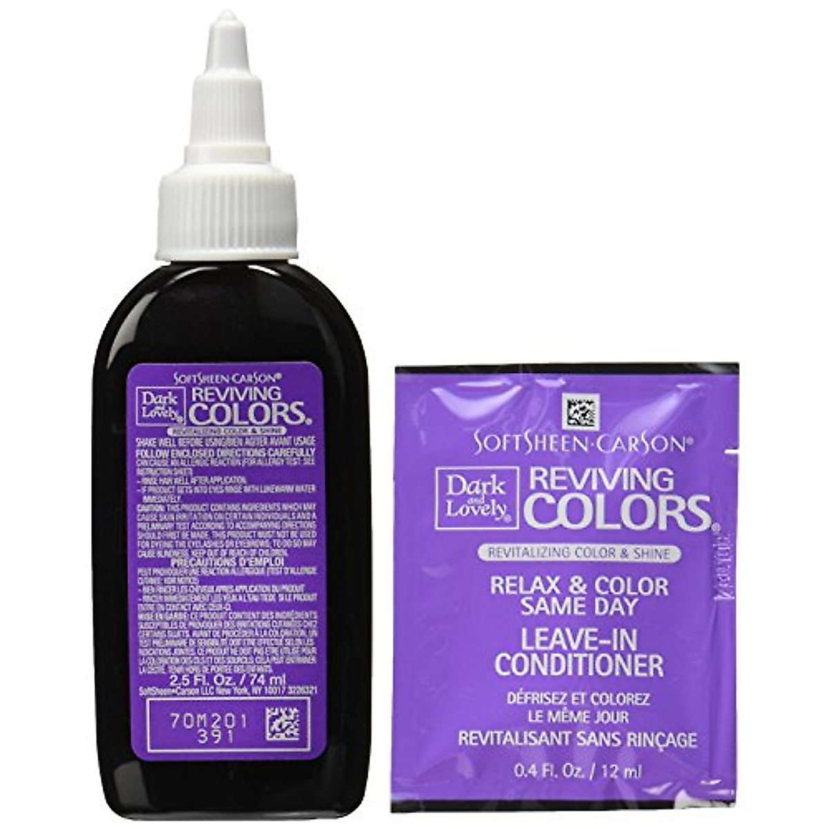 SoftSheen-Carson Dark and Lovely Reviving Colors Nourishing Color & Shine, Radiant Black 391