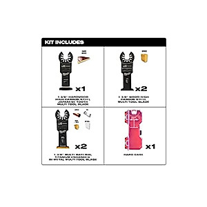 Milwaukee 49-10-9121 Oscillating Multi-Tool Blade Kit (5-Piece)