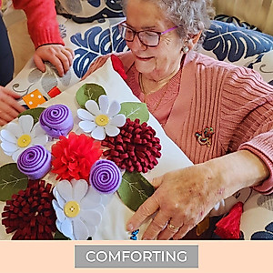 Modisso Sensory Pillow Cover. Fidget Blanket for Dementia. Dementia Products for Elderly and Alzheimers Activities. for Comfort and Anxiety Relief.