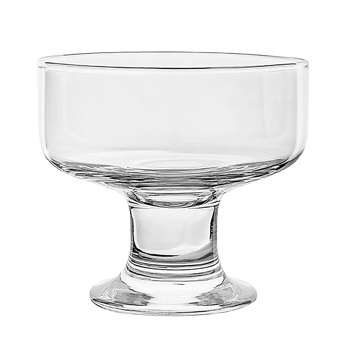 250ml/ 8.8 oz Dessert Bowl Crystal Glass Sundae Ice Cream Bowl Clear Glass Fruit Parfait Cup Mini Footed Dessert Cups for Ices Pudding Fruit Snack Cereal Nuts Cocktail Drinks Party, Dishwasher Safe