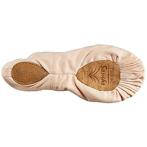 Sansha unisex-adult Pro 1 Canvas Ballet Slipper,Light Pink,6 M (4 M US Women's)