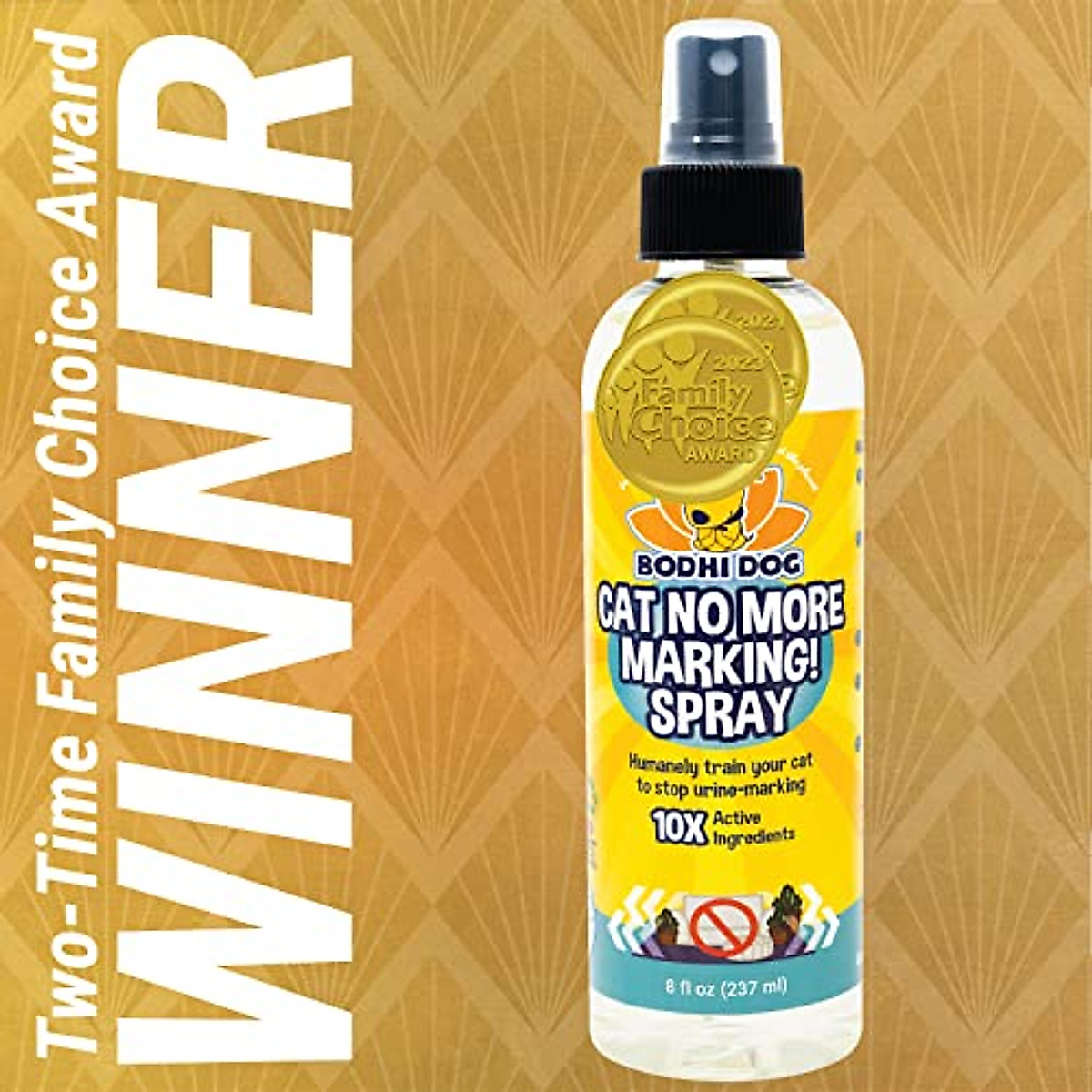 Bodhi Dog Cat No More Marking! Spray | Deters Cats from Urine Marking Indoors & Outdoors | Removes Urine Marking Odors | Safe for Indoor & Outdoor Use | Made in USA 8oz