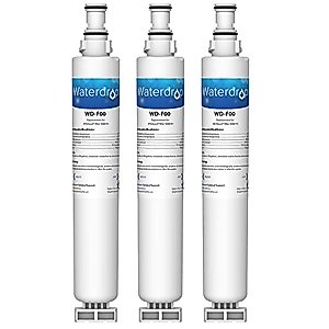 Waterdrop 4396701 Replacement for Whirlpool EDR6D1, EveryDrop Filter 6, Kenmore 9915, 469915, WF293, RWF2000A, 4396702, LC200V, L200V, WFL200, RWF1021, Refrigerator Water Filter, 3 Pack
