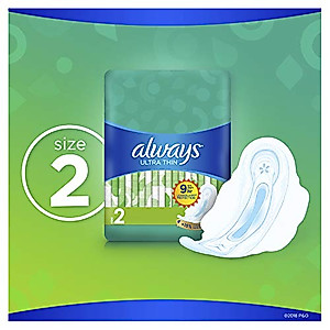 Always Flexi-Wings Long Super Heavy Jumbo Pack Ultra Thin Pads, 0.77 lb