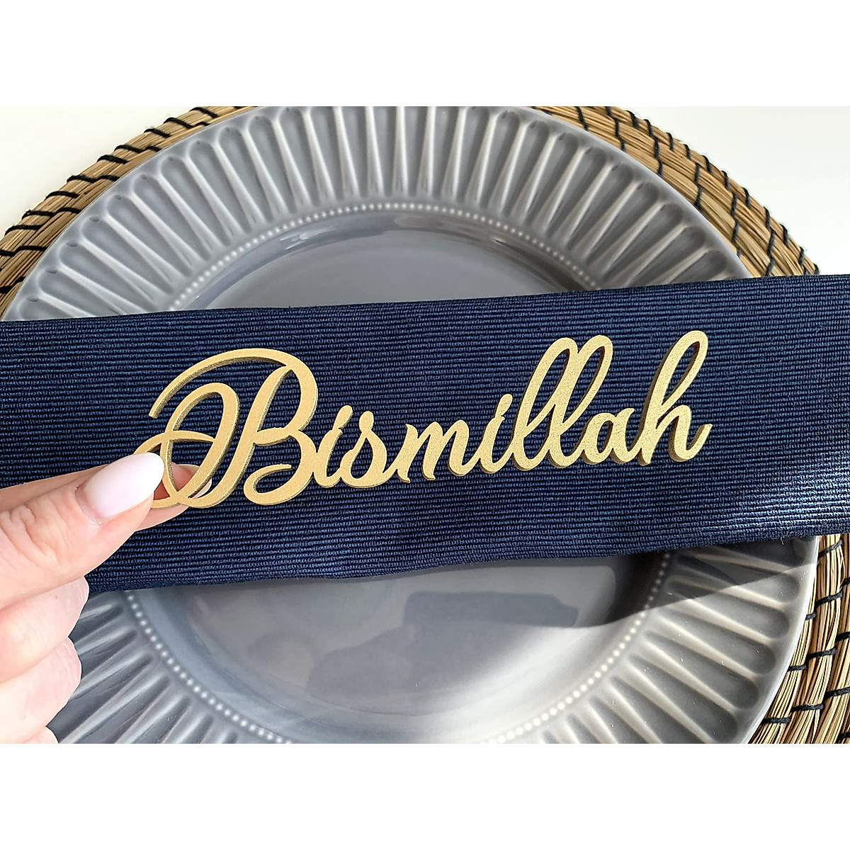 Bismillah Ramadan Place Card, Ramadan Decoration, Eid Decor, Custom Eid Place cards, Personalized Ramadam Dinner Place Setting