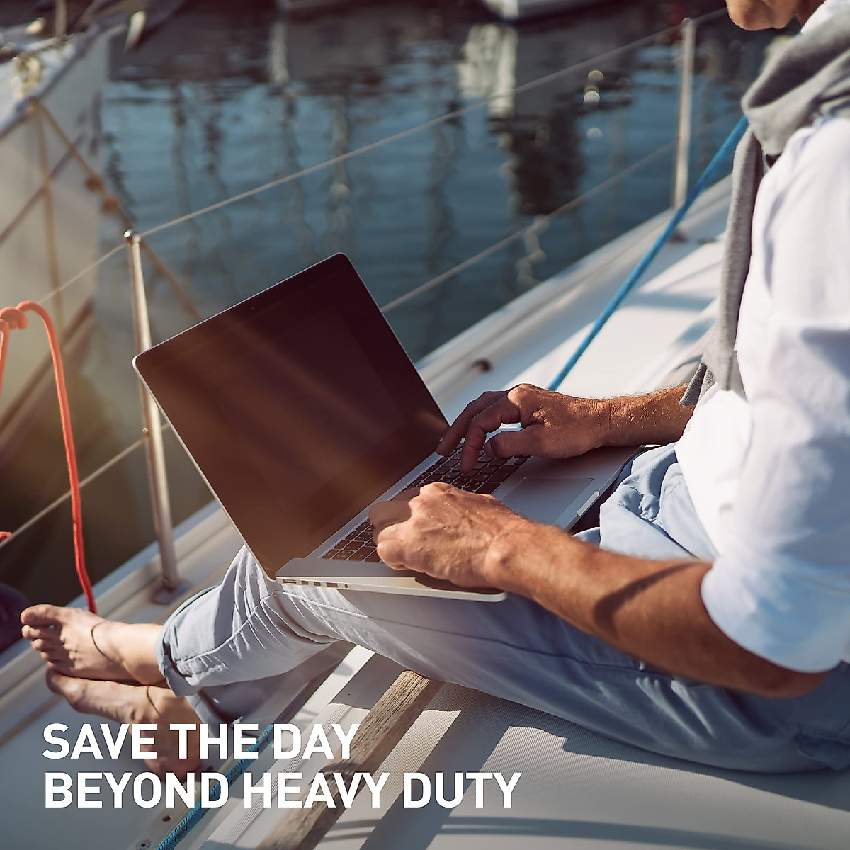 Marvine Shore Power Dogbone Adapter (1.5ft) - Twist Lock NEMA 30 Amp L5-30P Male to 15 Amp 5-15R Female - Heavy Duty 10/3 STW Pigtail w/LED Power Indicator