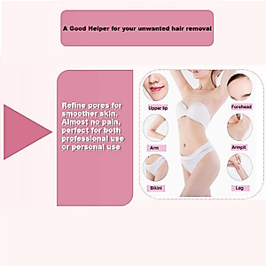 FAECEYER Waxing Kit for Hair Removal, Wax Kit, Roll On Wax Warmer Machine with 2 Wax Refill Cartridges, 100 Wax Strips, 10 Treatment Oil Papers, Portable Design for All Body Parts