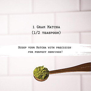 The Matcha Tribe - Golden Stainless Steel 1 gram Matcha Measuring Spoon. Scoop your Matcha with Precision for Perfect Servings.