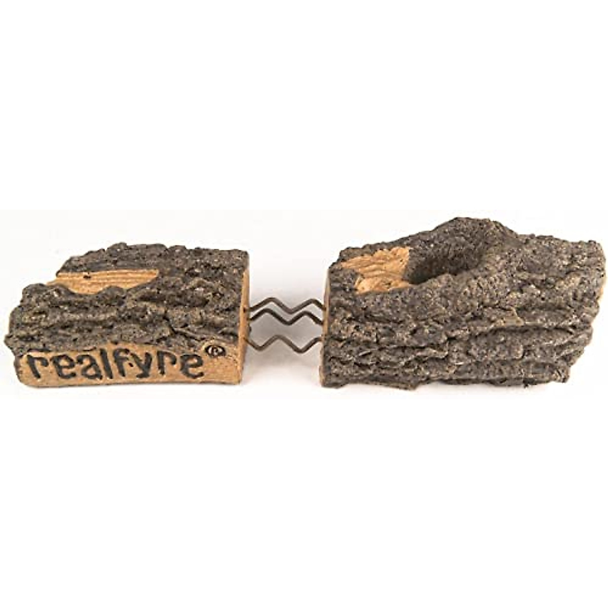 Peterson Real Fyre 18-inch Live Oak Log Set with Vented Burner and Gas Connection Kit. Match Lit (Natural Gas Only)