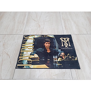 Scarface Rug, Tony Montana Rug, Fan Rug, Themed Rug, Custom Gift Unique, Home Decor, Area Rug, Gift for Him, Patterned Rug, Non Slip Rug rughouse34_313.5 (47”x70”)=120x180cm