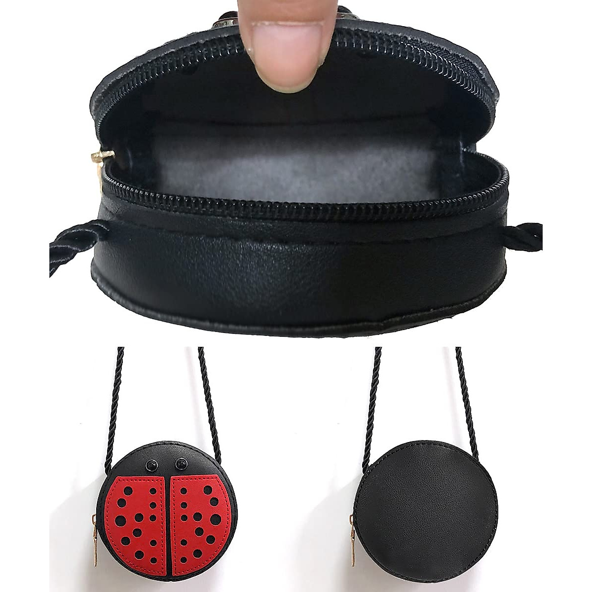 JienClound Little Girl Purses Cute Ladybug Shoulder Messenger Bag Accessories Dress 4.13 * 1.65 inches(10.5 * 4.2cm)