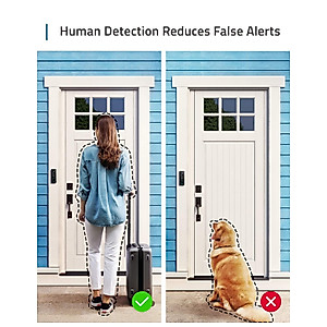 eufy Security, Wi-Fi Video Doorbell, HD 1080p-Grade, No Monthly Fee, Local Storage, Human Detection, Wireless Chime - Requires Existing Doorbell Wires and Installation Experience, 16-24 VAC, 30 VA