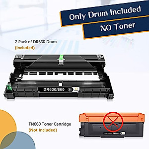 Colorking Compatible Drum Unit Replacement for Brother DR630 DR-630 for HL-L2300D HL-L2320D HL-L2380DW HL-L2340DW HL-L2305W HL-L2360DW DCP-L2540DW MFC-L2740DW MFC-L2720DW MFC-L2700DW Printer (2 Pack)