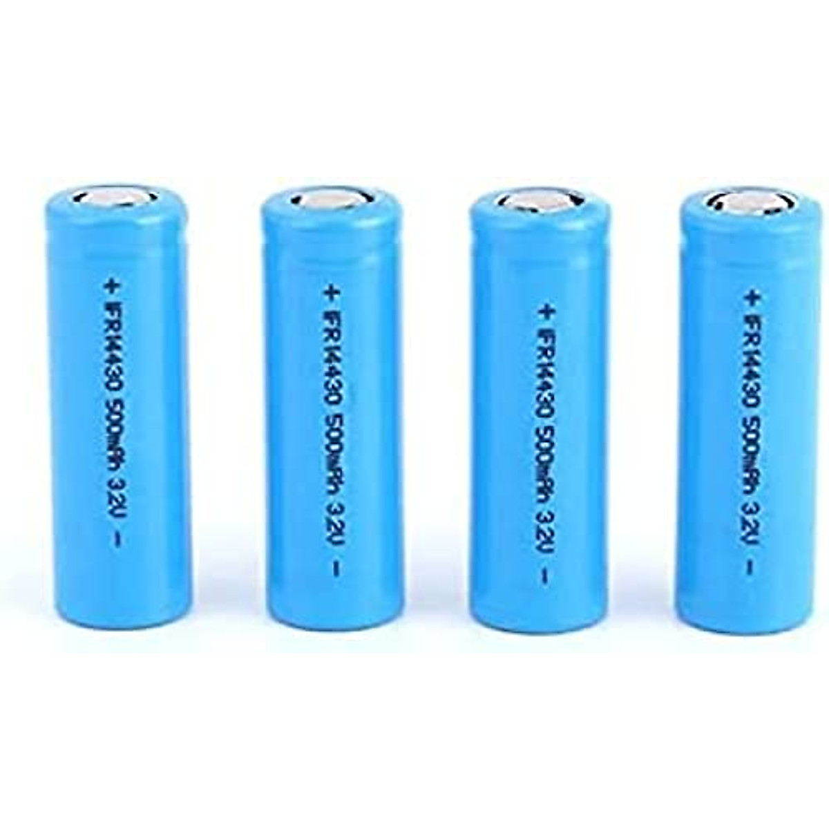 3.2V LiFePo4 14430 500mAh Rechargeable Solar Battery for Solar Panel Outdoor Garden Lights Tooth Brush Shaver Flashlight(4PCS)
