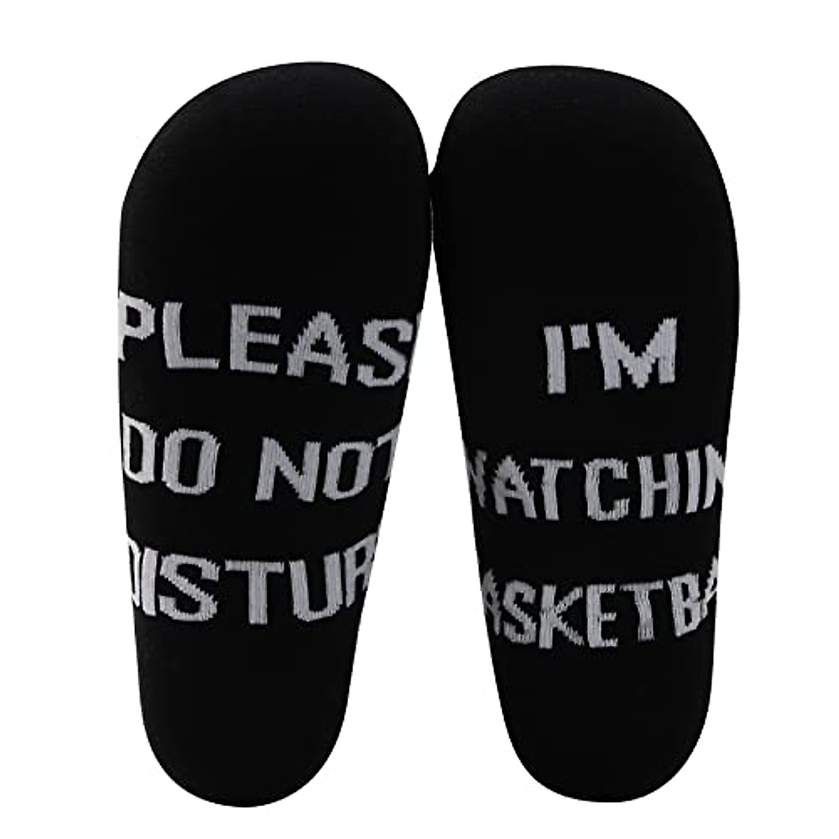 ZJXHPO Basketball Crew Sock Please Do Not Disture I'm Watching Basketball Novelty Sock For Basketball Lover Gift (Disture Basketball)