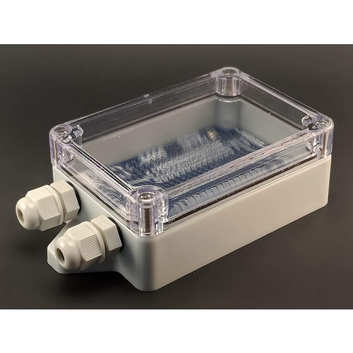 qBoxMini DIY IOT Enclosure Plus Kit (No SMA), IOT Enclosure for Arduino MKR Feather ESP32 Cellular LoRa WiFi Board, Waterproof IP65 Enclosure with Glands, prototyping PCB and connectors Set