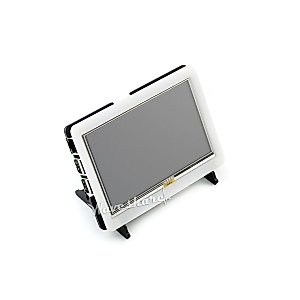 Waveshare Bicolor(White&Black) Bracket Case for 5inch HDMI LCD Combines The Touch Screen LCD and Pi into an All-in-one Device