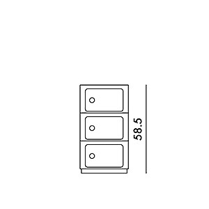 Kartell Componibili Drawer, Pack of 1, White