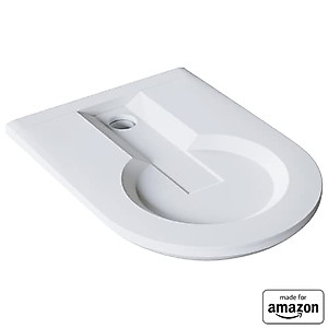 All-new Echo Dot (5th Gen, 2022 release) with clock Bundle. Includes Echo Dot (5th Gen, 2022 release) with clock | Glacier White & the Made For Amazon Wall Mount | White