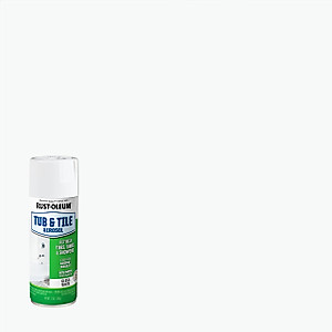 Rust-Oleum 280882 Specialty Tub & Tile Spray Paint, 12 oz, White