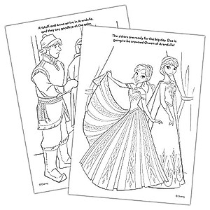 Disney Frozen 2 Elsa and Anna Giant 192-Page Coloring and Activity Book with Over 100 Stickers and a Poster 45820 Bendon