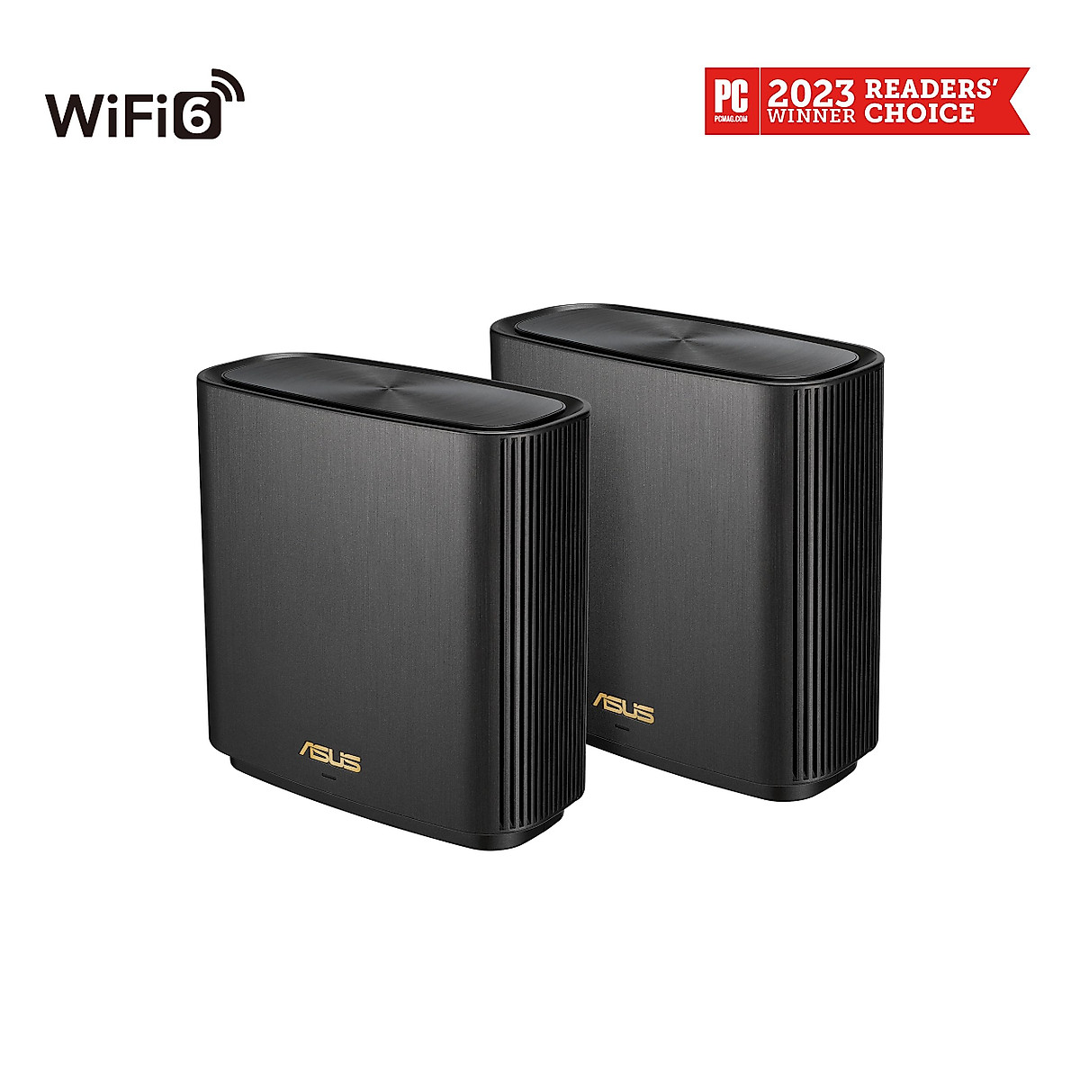 ASUS ZenWiFi AX6600 Tri-Band Mesh WiFi 6 System (XT8 2PK) - Whole Home Coverage up to 5500 sq.ft & 6+ rooms, AiMesh, Included Lifetime Internet Security, Easy Setup, 3 SSID, Parental Control, Black
