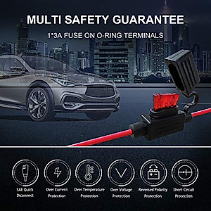 TANKPOW 750mA Battery Charger,12V Car Battery Charger,Float Charger,Trickle Charger and Battery Maintainer for Automotive,Car,Motorcycle,Lawn Mower,SLA AGM Gel Lead-Acid Batteries