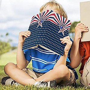 TODIYADDU Shining Pentagram Fabric Book Cover for Teachers Book Protector- Padded Detachable Dustproof Book Pouch Textbook Cover Aa Big Book Cover