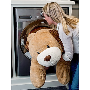 Animal Adventure | Sqoosh2Poof Giant, Cuddly, Ultra Soft Plush Stuffed Animal with Bonus Interactive Surprise - 44" Dog