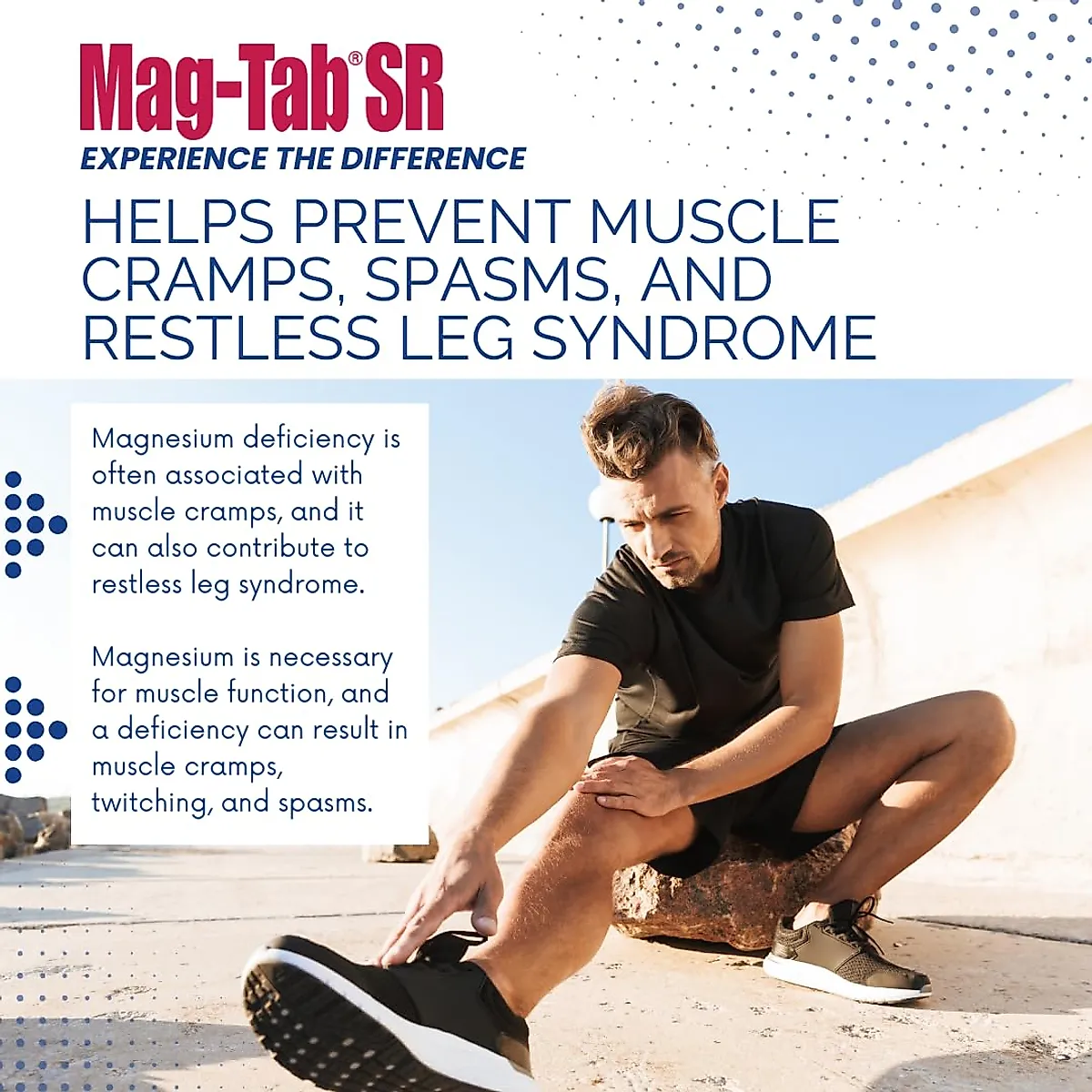 Extended Release Magnesium Lactate Delivery for 10x Better Absorption-Mag-Tab SR (Sustained Release) 100 Count-Supports Sleep, Muscle Cramps, Magnesium Deficiency Health Issue