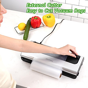 AirVita+ Vacuum Sealer Machine V72 with 6 Different Modes Multifunctional Vacuum Sealer Machine for Storage & Prolong Food Preservation, Sous Vide Matching Sealing Machine Not Include Packaging Bags
