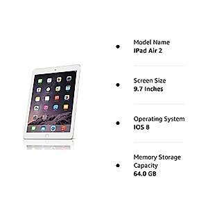 Apple iPad Air 2, 64 GB, Gold, (Renewed)