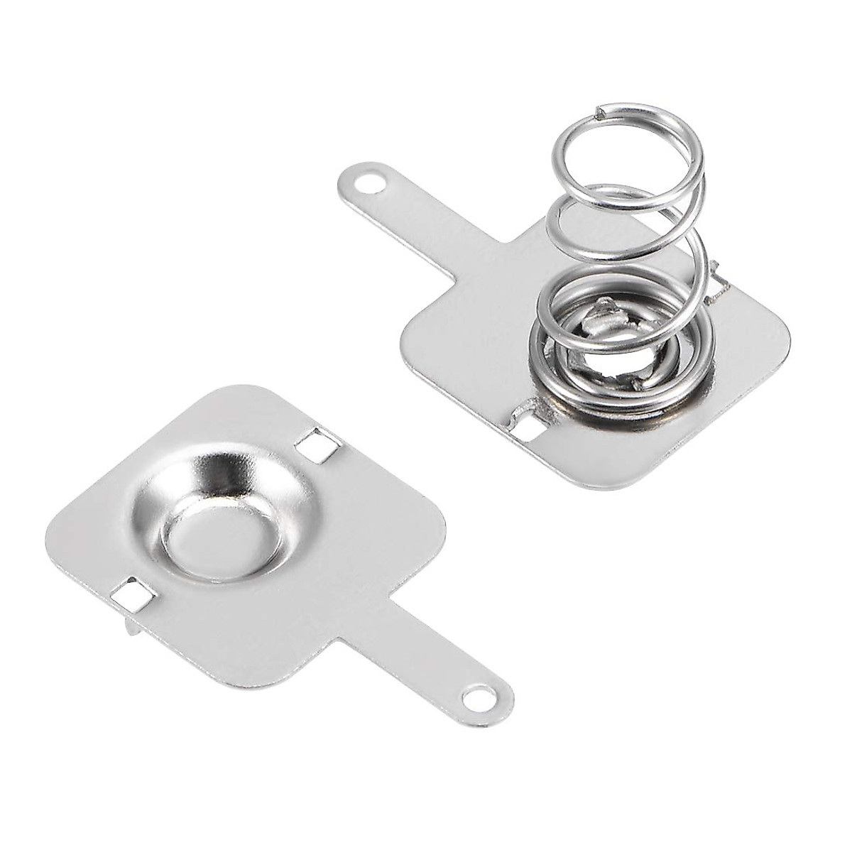 uxcell 20 Pairs AA Battery Positive Negative Conversion Spring Contact Nickeling Plate 11.28mmx11.5mm