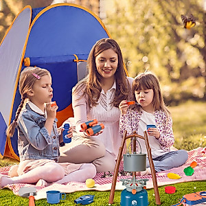 Meland Kids Camping Set with Tent - Camping Gear Toy with Pretend Play Outdoor Toy for Toddlers Birthday Gift
