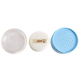 Topwon 3.5'' Baby After-Bath Powder Puff Kit Container Dispensor Case with Sifter | BPA Free (1 Packed)