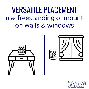 TERRO T550 Discreet Odorless Indoor Fly Trap Plus Lure - Attracts, Traps, and Kills House Flies