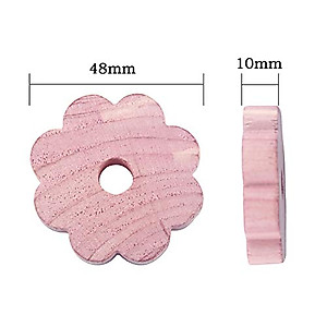 FunSpt 32 Pcs Cedar Blocks Plum Shape with Fragrance Odor 100% Nature Aromatic Red Ceder Planks for Hanger Wardrobes Closets Drawers Freshener Clothes,004