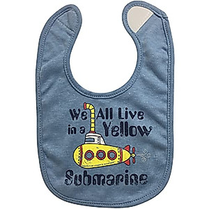 Lyrics by Lennon and McCartney Baby Boys 5 Pack Side Snap Bibs