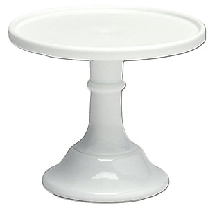 Milk White 6" Glass Cake Stand - By Mosser Glass