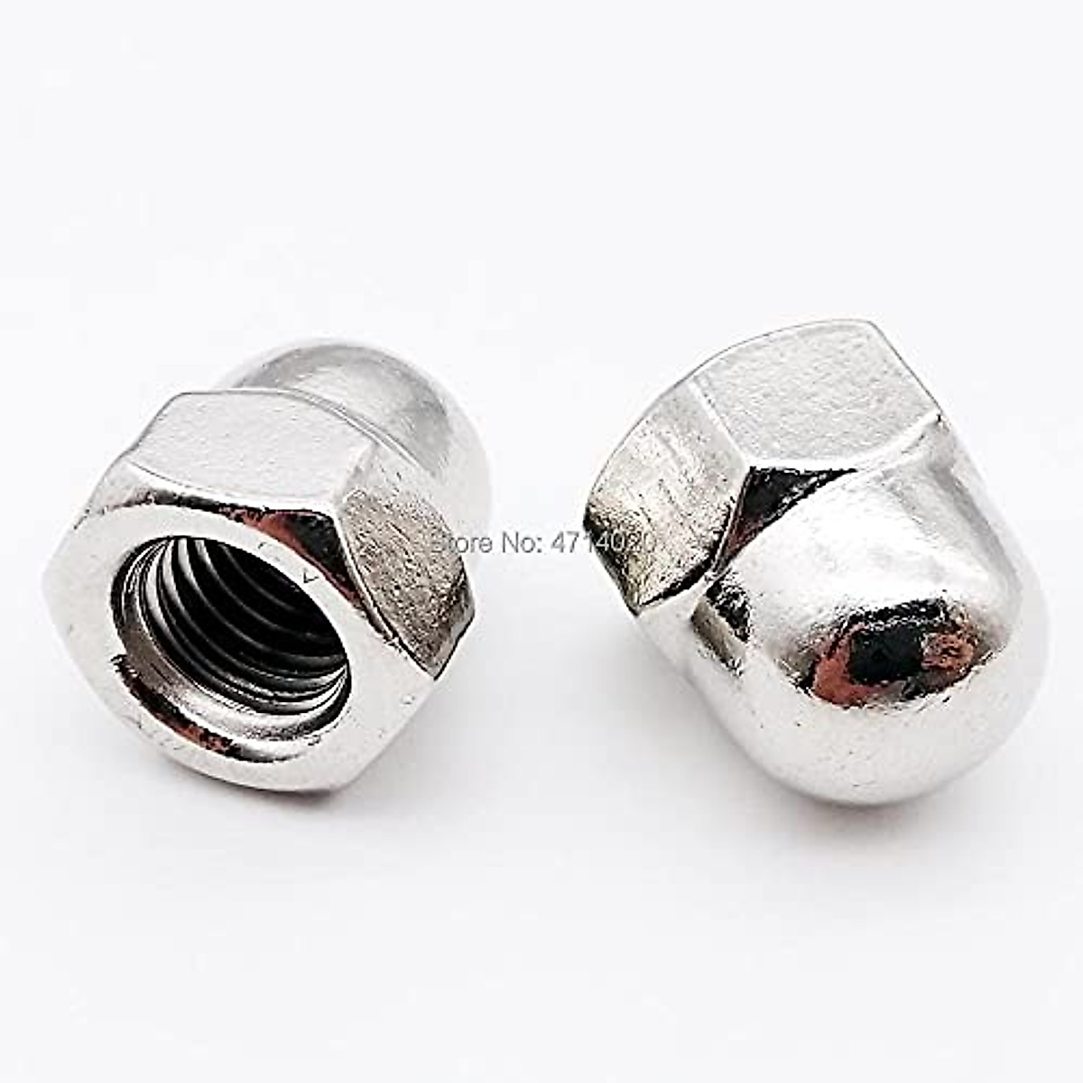 PiWine Dome Cap Nuts,Acorn Thread Hex Cap, 1/50pcs M3 M4 M5 M6 M8 M10 M12 M14 M16 304 A2-70 Stainless Steel Hex Hexagon Acorn Nut Cap Decorative Cover Semicircle Dome Nuts-M10 2pcs (Size : M14 1pc)