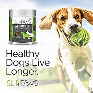 SlimPaws Healthy Weight Soft Chews for Dogs | Chicken Flavor | 60 Count | Made in America