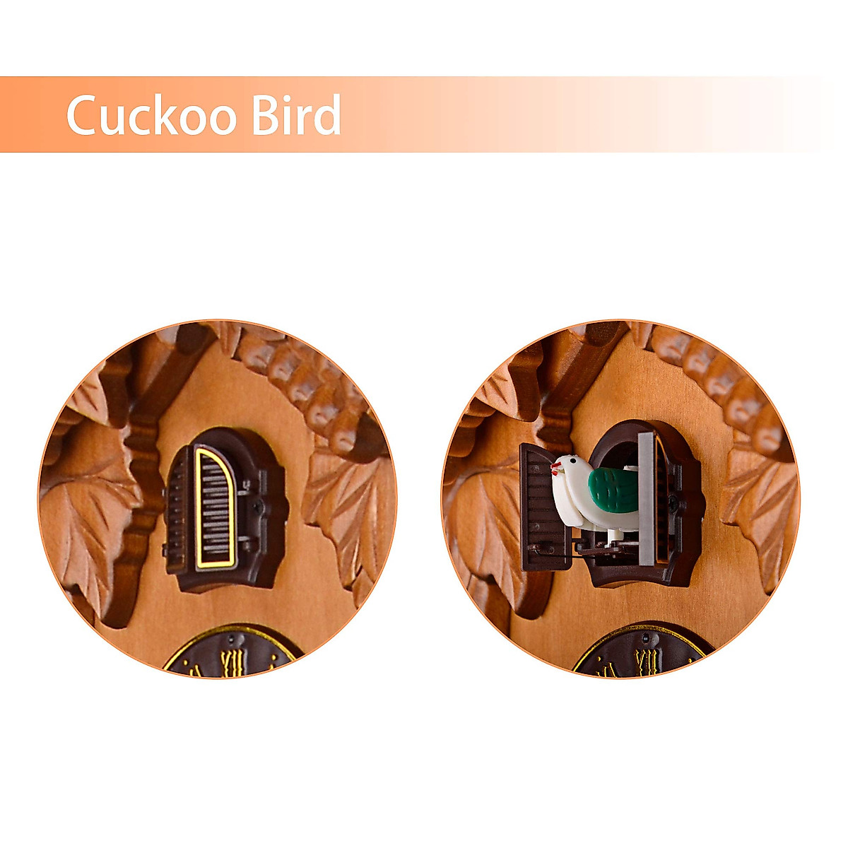 Kendal Handcrafted Wood Cuckoo Clock MX211