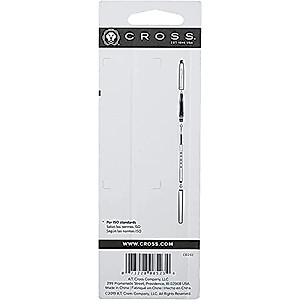 Cross Gel Ink Rolling Ball Refill for Selectip Pens, Medium - Black