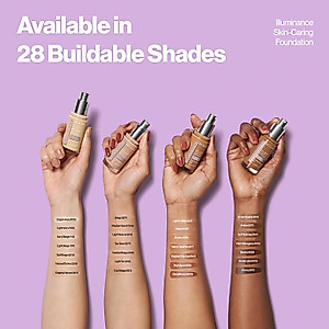 Revlon Illuminance Skin-Caring Liquid Foundation, Hyaluronic Acid, Hydrating and Nourishing Formula with Medium Coverage, 405 Hazel (Pack of 1)