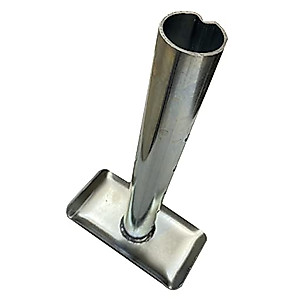 Class A Customs | TJFP-LZ-01 | Trailer Tongue Jack Exteded Reach Zinc Plated Foot Pad (2000lb Capacity) | for Campers RV and Cargo Trailers Tongue Mounted Jack