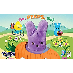 Go, Peeps, Go! Peeps Finger Puppet Board Book Easter Basket Gifts or Stuffer for Baby or Toddlers