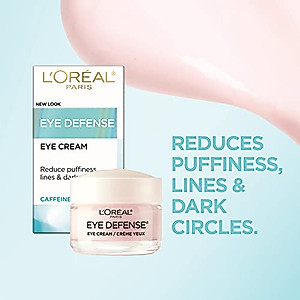 L'Oreal Paris Dermo-Expertise Eye Defense Eye Cream with Caffeine and Hyaluronic Acid 0.5 oz