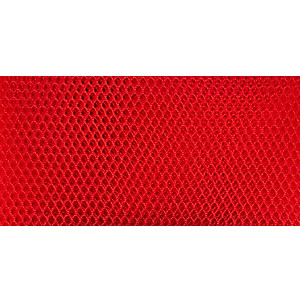Annie Mesh Fabric Lightweight 18"x 54" Atom Red, 18" by 54"